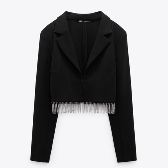 Zara | Tops | New Wt Zara Rhinestone Top | Poshmark